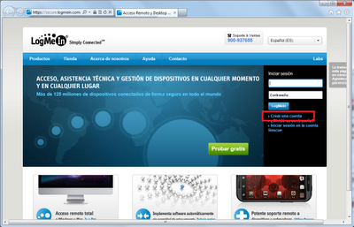 Alcasoft: Logmein: control remoto fácil y gratuito