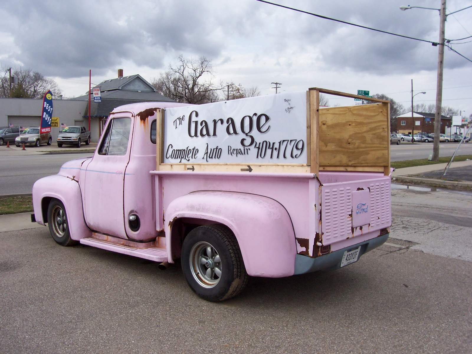 Sweet Vintage of Mine: PINK! PINK! PINK! SWEET VINTAGE FORD PICK-UP TRUCK