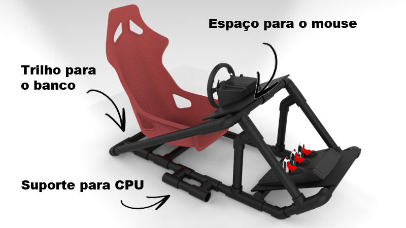 RSRBR brasil: Cockpit em PVC - primeiras plantas