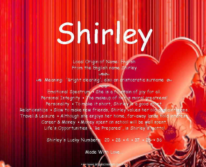 Shirley | Unique Names