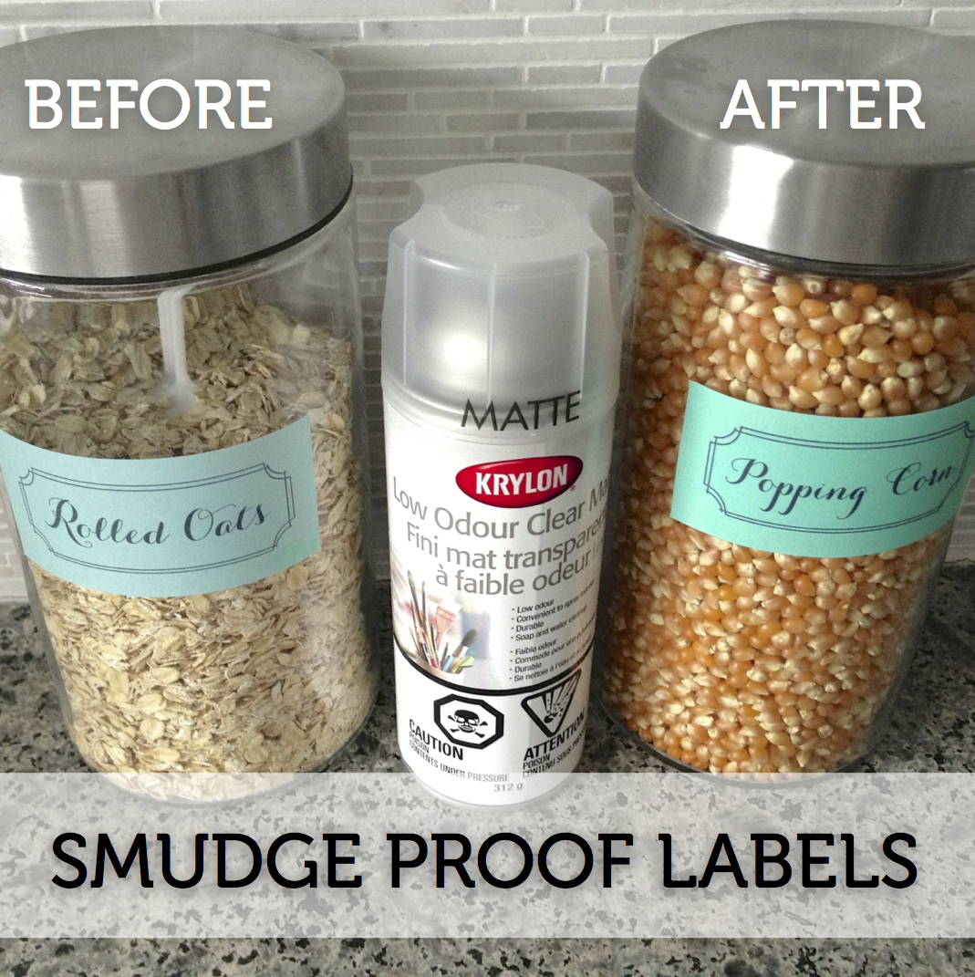 How to Smudge-Proof your Pantry Labels (and Other Printed Goods)