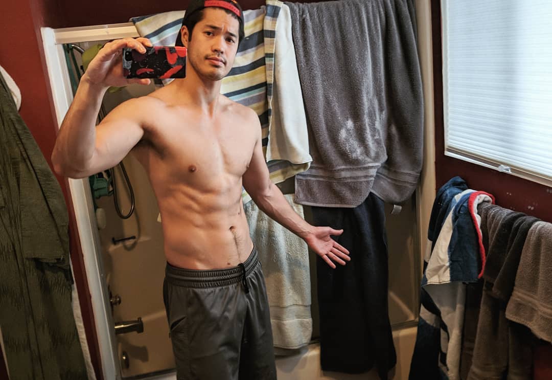 Alexissuperfans Shirtless Male Celebs Ross Butler Shirtless Instagram Selfie