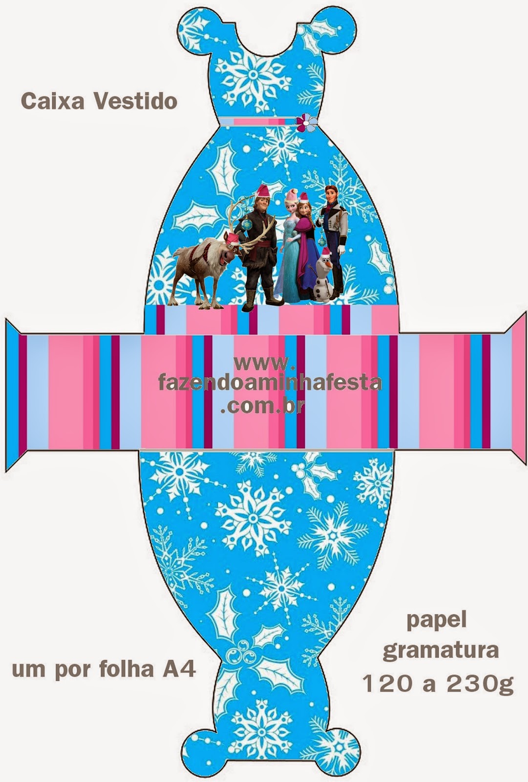 Frozen in Christmas: Free Printable Boxes. - Oh My Fiesta! in english