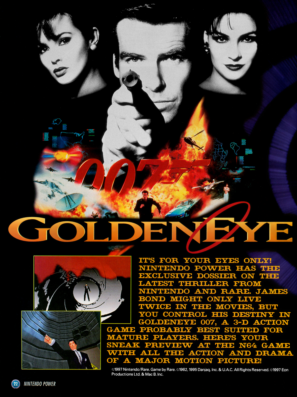 GoldenEye: Decoded: Preview (Nintendo Power - Issue 93 - February 1997)