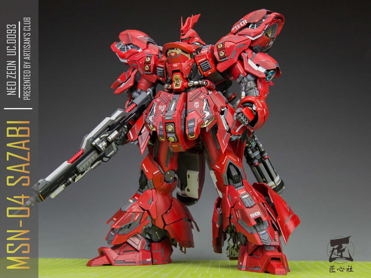 Custom Build: MG 1/100 MSN-04 Sazabi Ver. Ka [Infinite Dimension ...