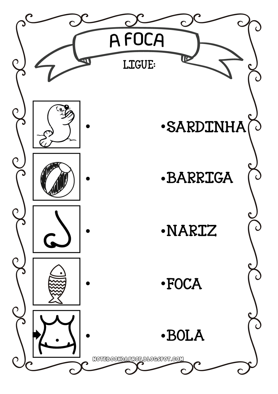 Atividades Foca Educação Infantil - EDUCA