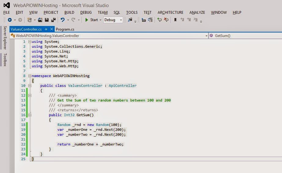 .netfreak: WebAPI self hosting using OWIN
