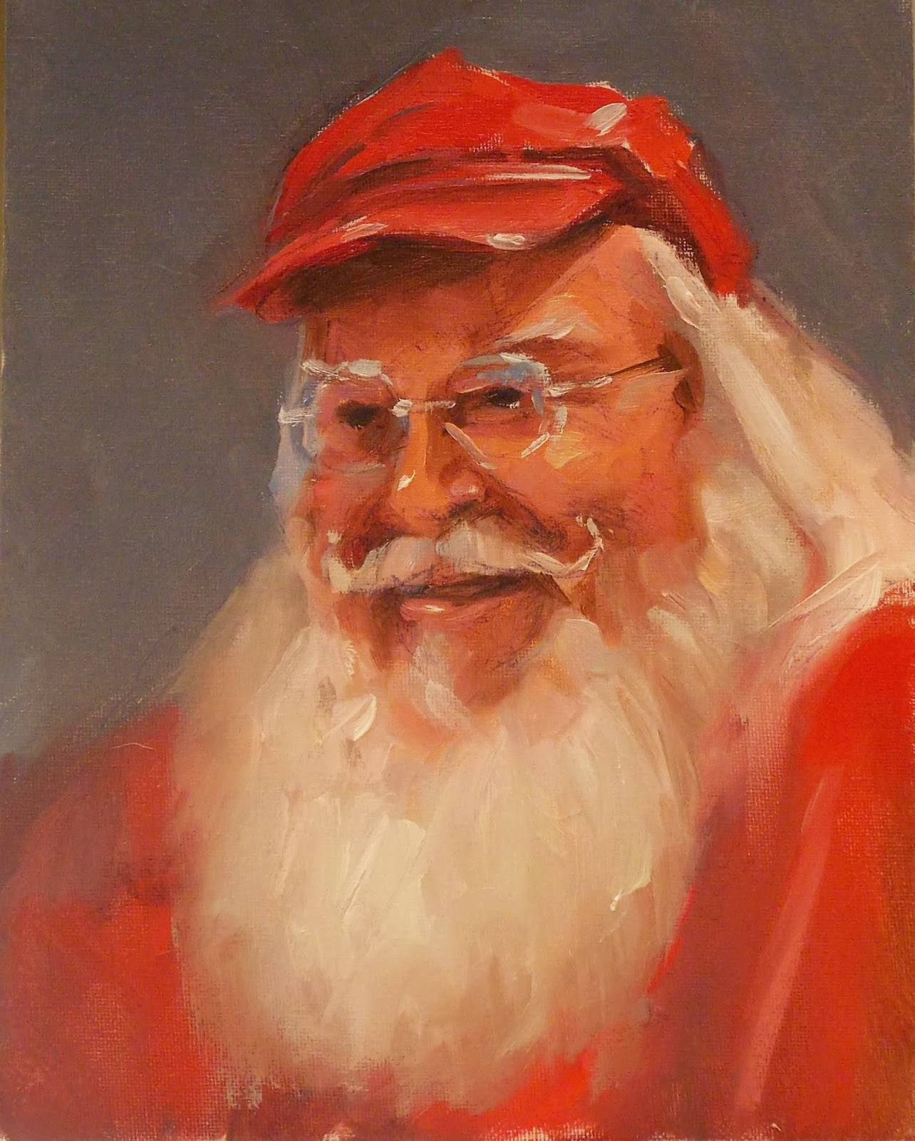 A Painting Diary: " THE MAN IN RED " SOLD