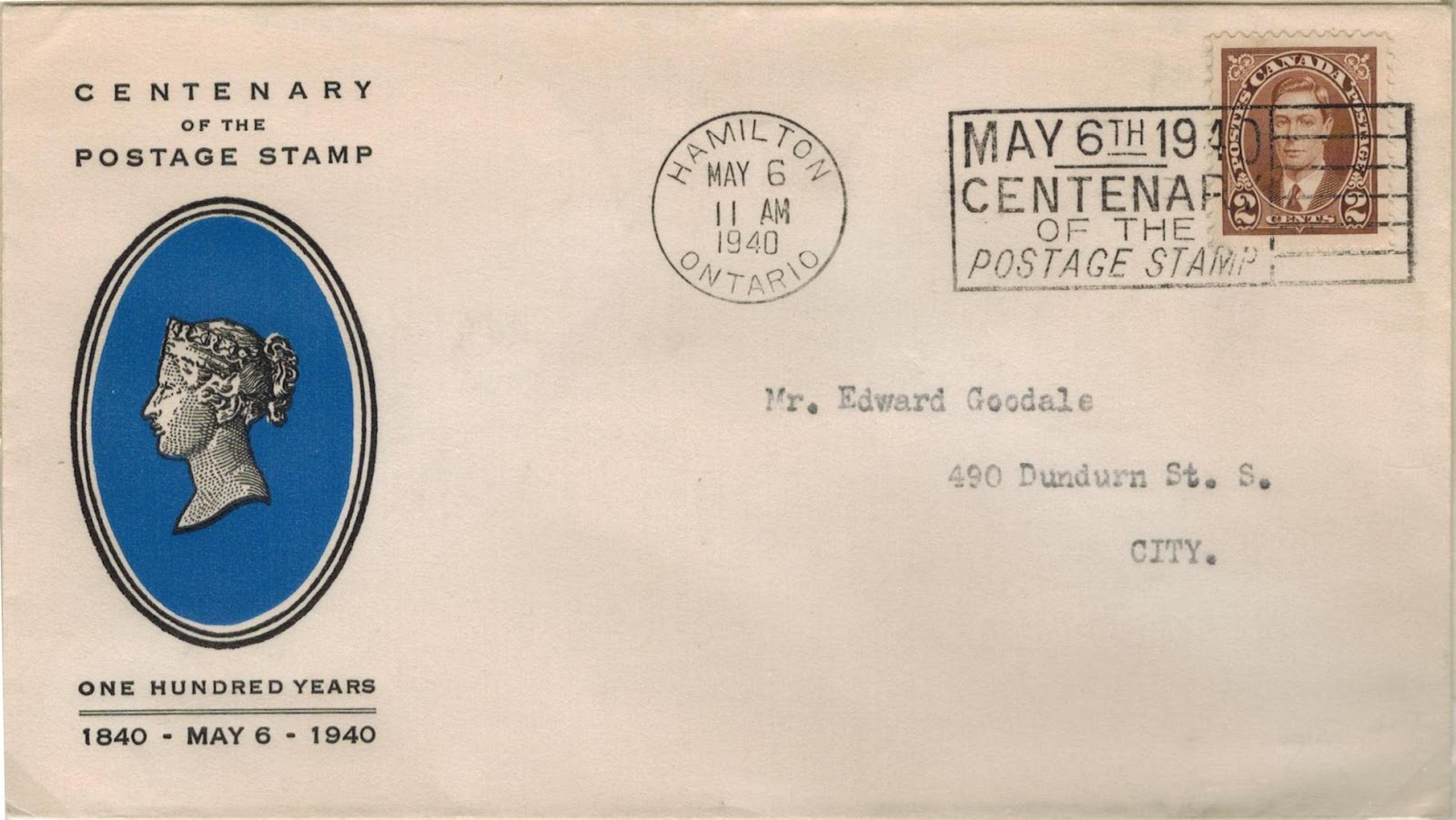 Postal History Corner: 1940 Centennial of First Adhesive Postage Stamp