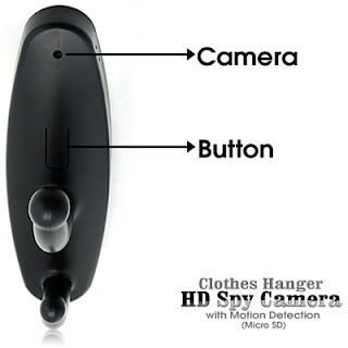 Spy Clothes Hook Camera Video Recorder Motion Detection DVR Spy Cam ...