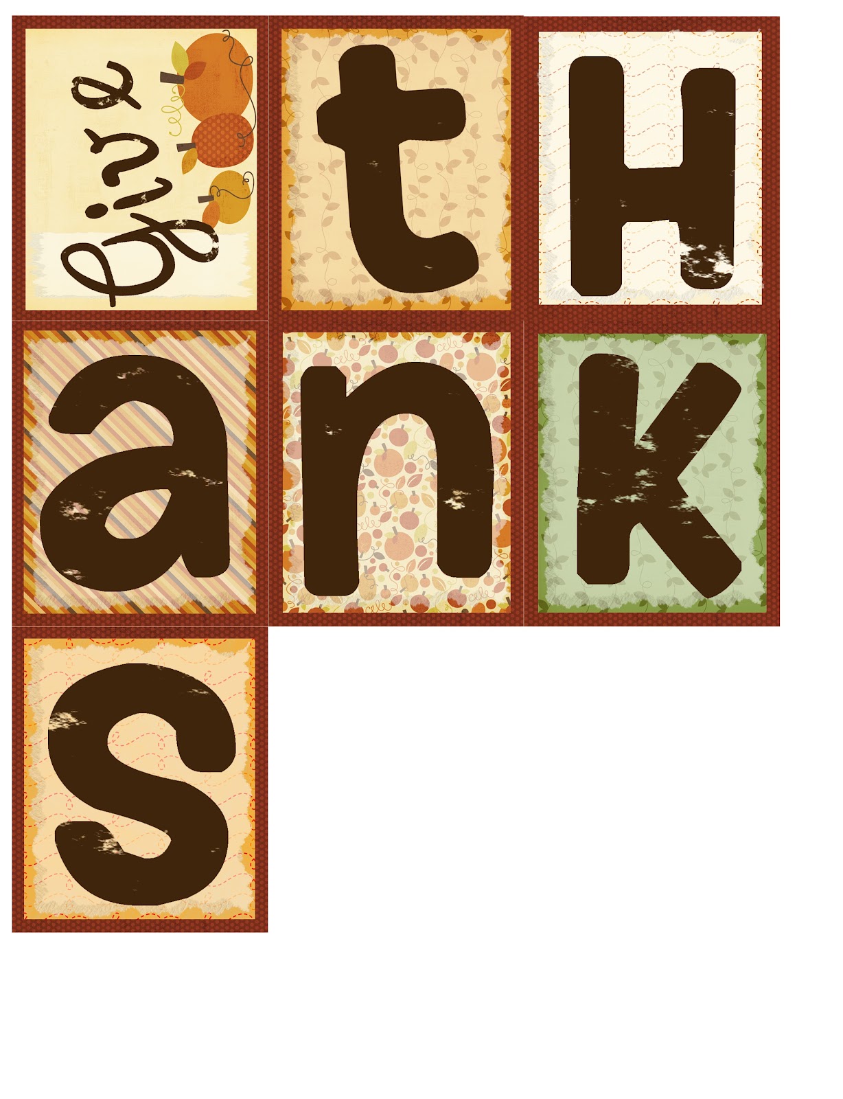 The Sew*er, The Caker, The CopyCat Maker: Give Thanks Printable