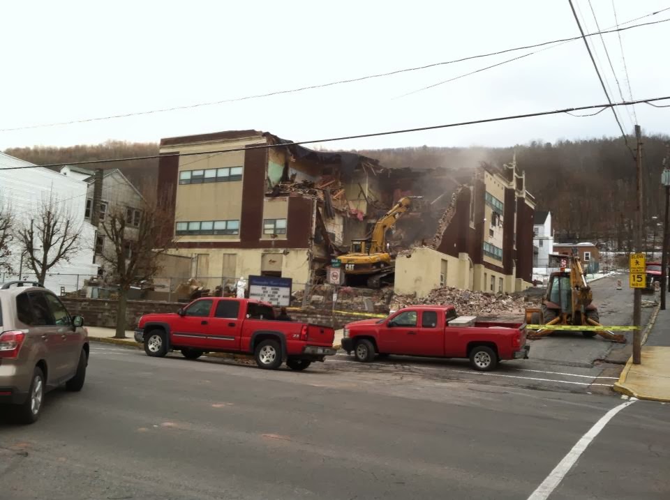 Former School Starts To Be Demolished