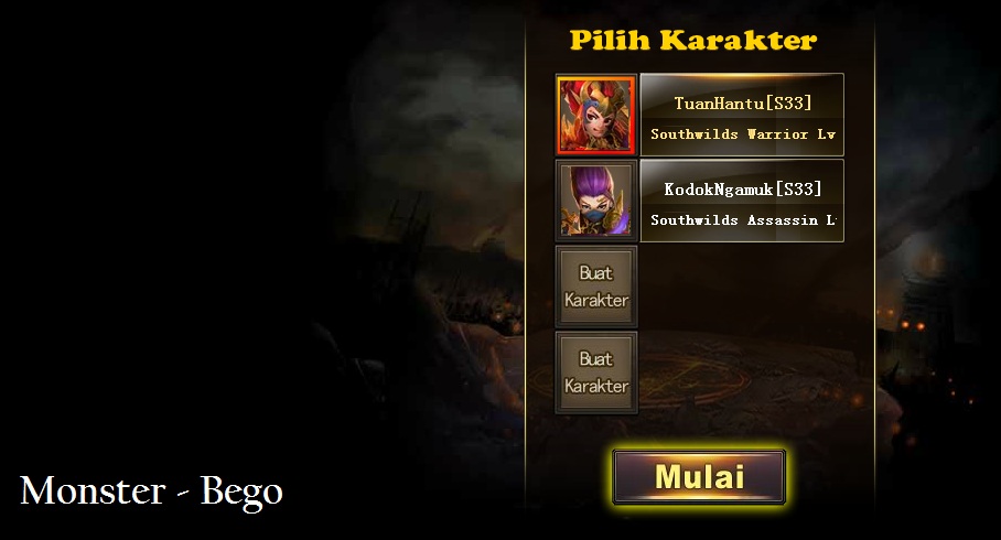 Monster Bego: Mythic Saga Online - Game Web Terbaik 2013 Dengan Basic 2.5D