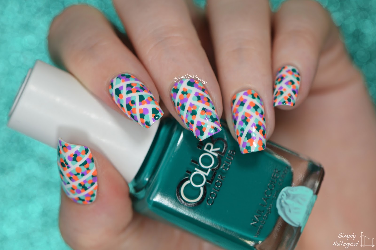 Simply Nailogical: Colourblind eye test dotticure