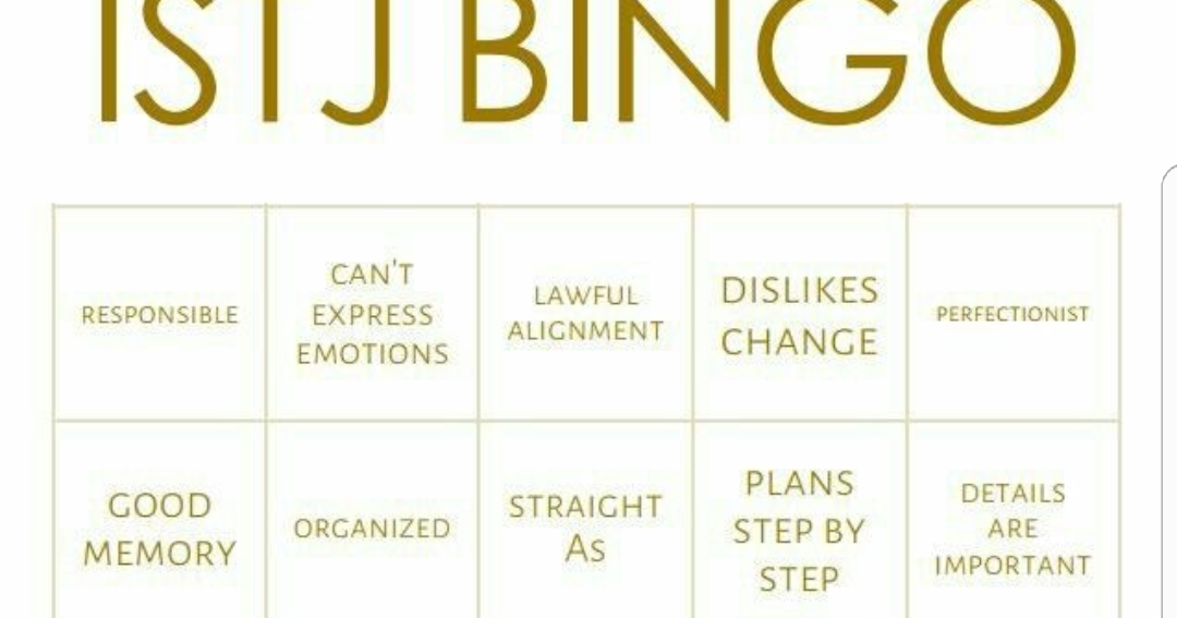 Jack Kost: Introvert / ISTJ Bingo:
