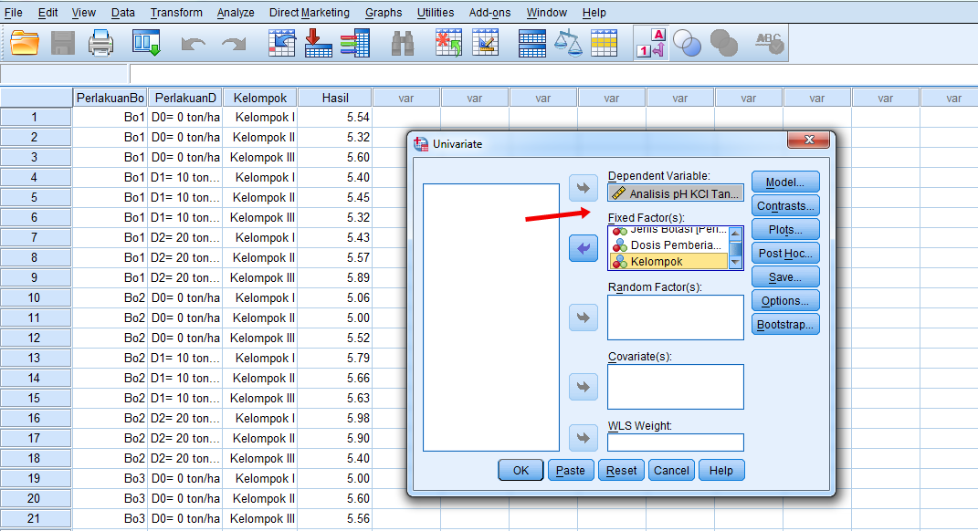 Rancangan Acak Kelompok (RAK) Faktorial