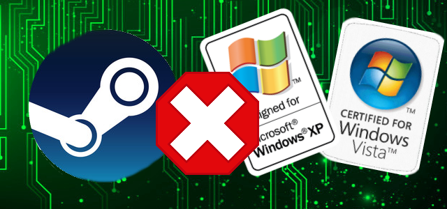 Steam ya no tiene soporte para Windows XP y Vista - Migo Technology