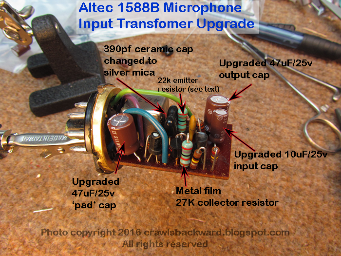 Altec 1588B Microphone Transfomer Rebuild and Modification Crawls ...