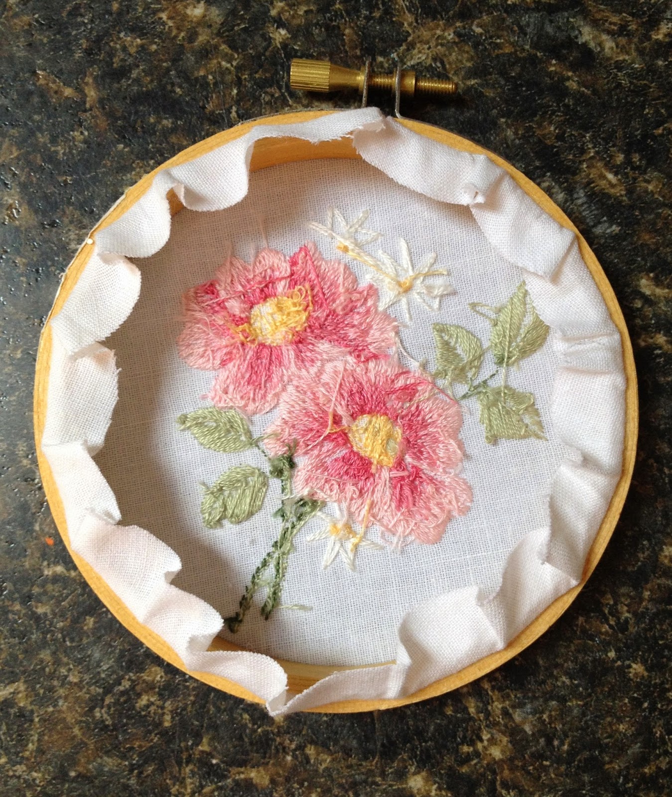 Color My World: Needle painted Flowers Finished