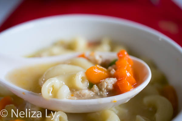 Instant Pot Creamy Chicken Macaroni Soup or Filipino Chicken Sopas