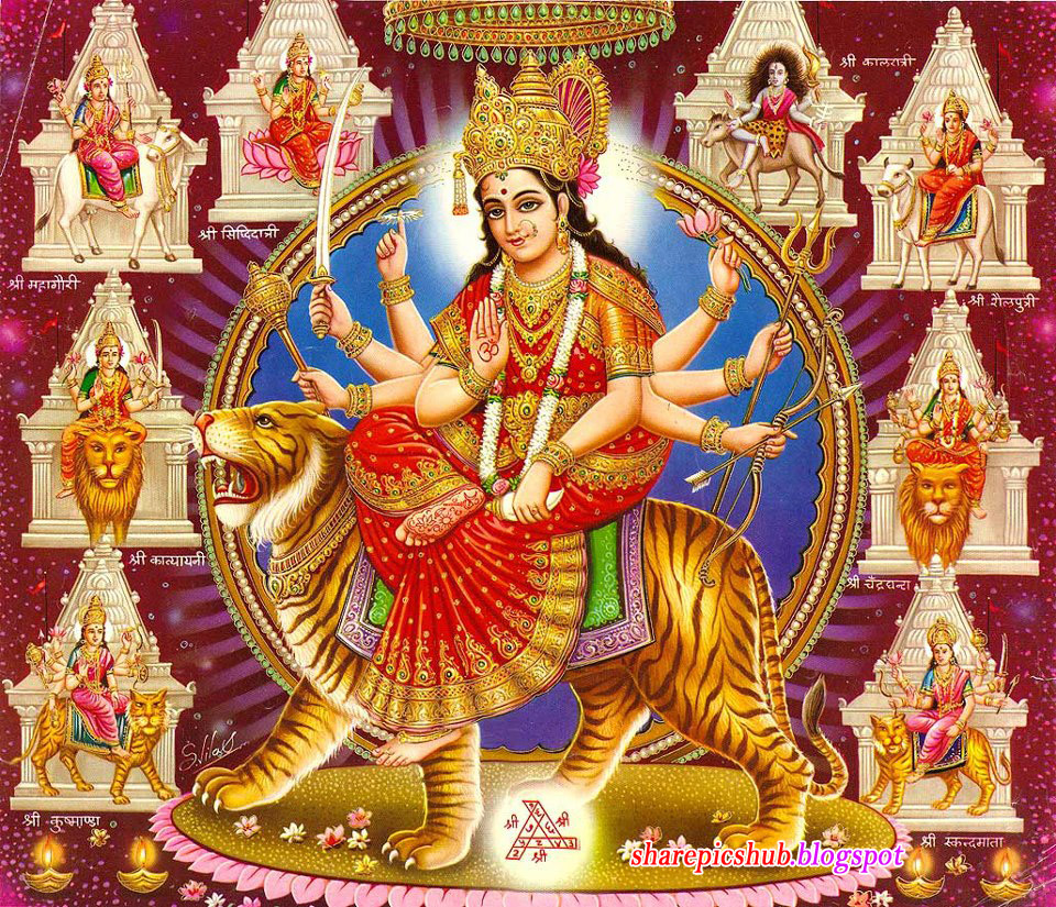 Jai Mata Di | Mata Durga Ke 9 Roop Ashtami Poojan Wallpaper | Share ...