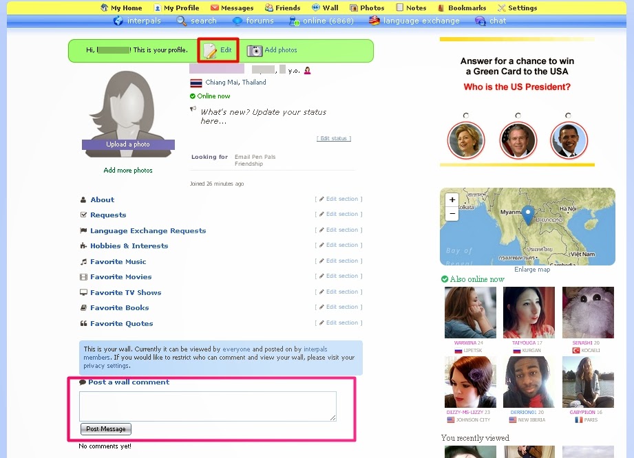 My blog: Interpals เล่นยังไง