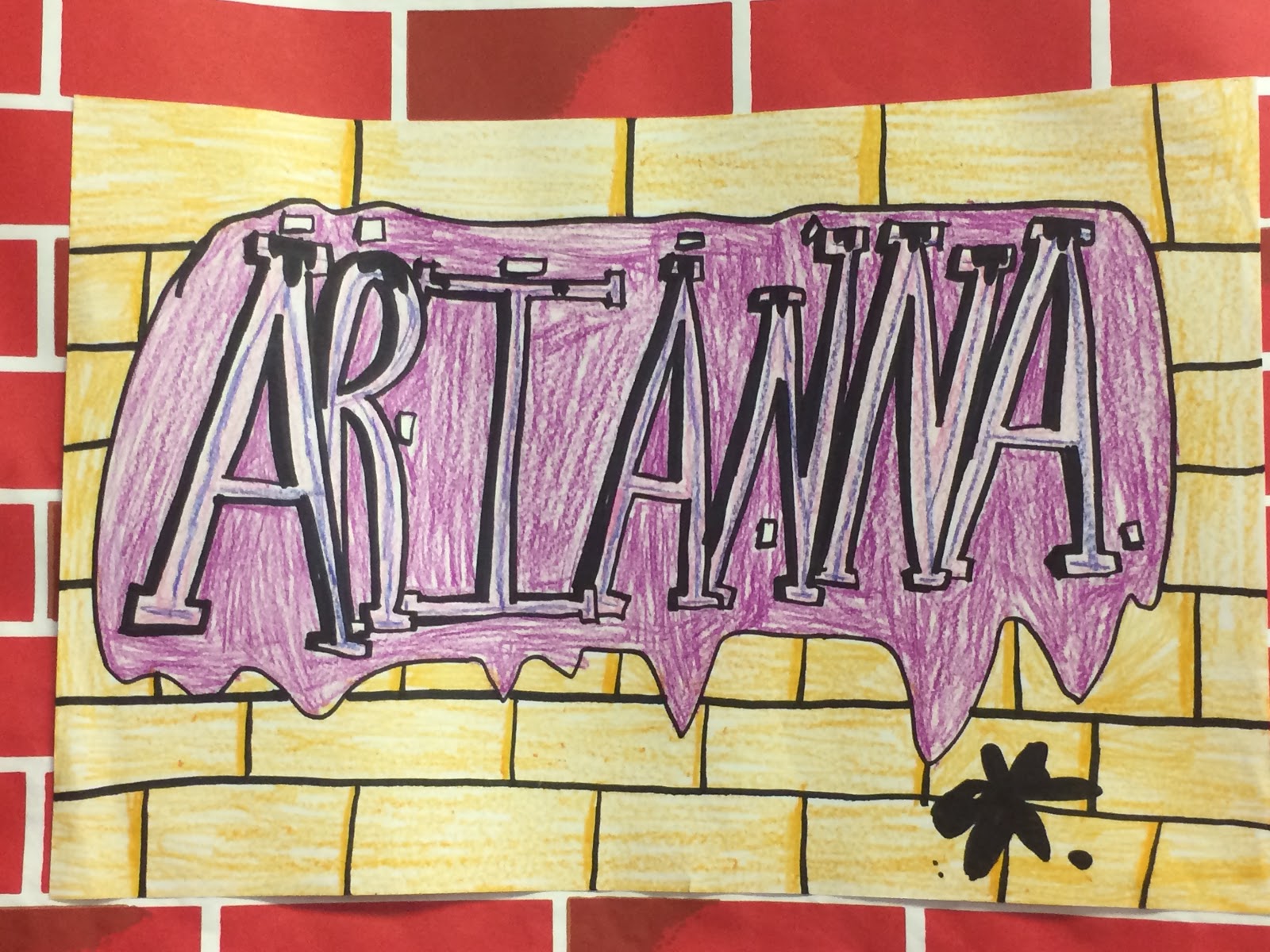 Mrs. Holderbaum's Art Blog: Graffiti Names