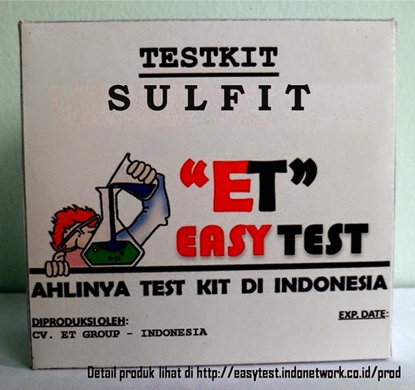 Toko Alkes OL: Test Kit Sulfit ET | Test Kit | Alat Uji Cepat ...