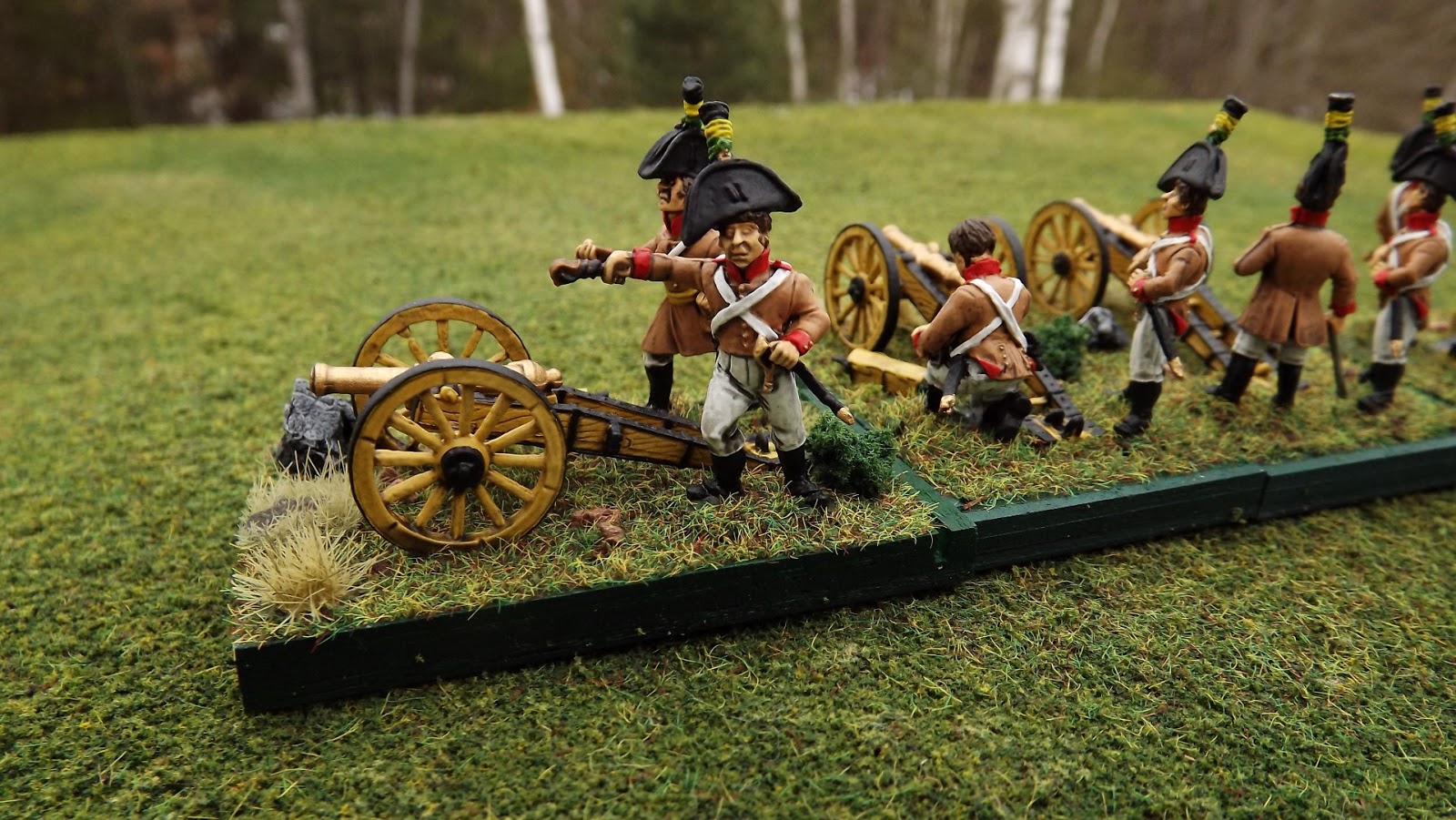 AJ's Wargaming Blog: 28mm Austrian Napoleonic Artillery and Grenzer Command