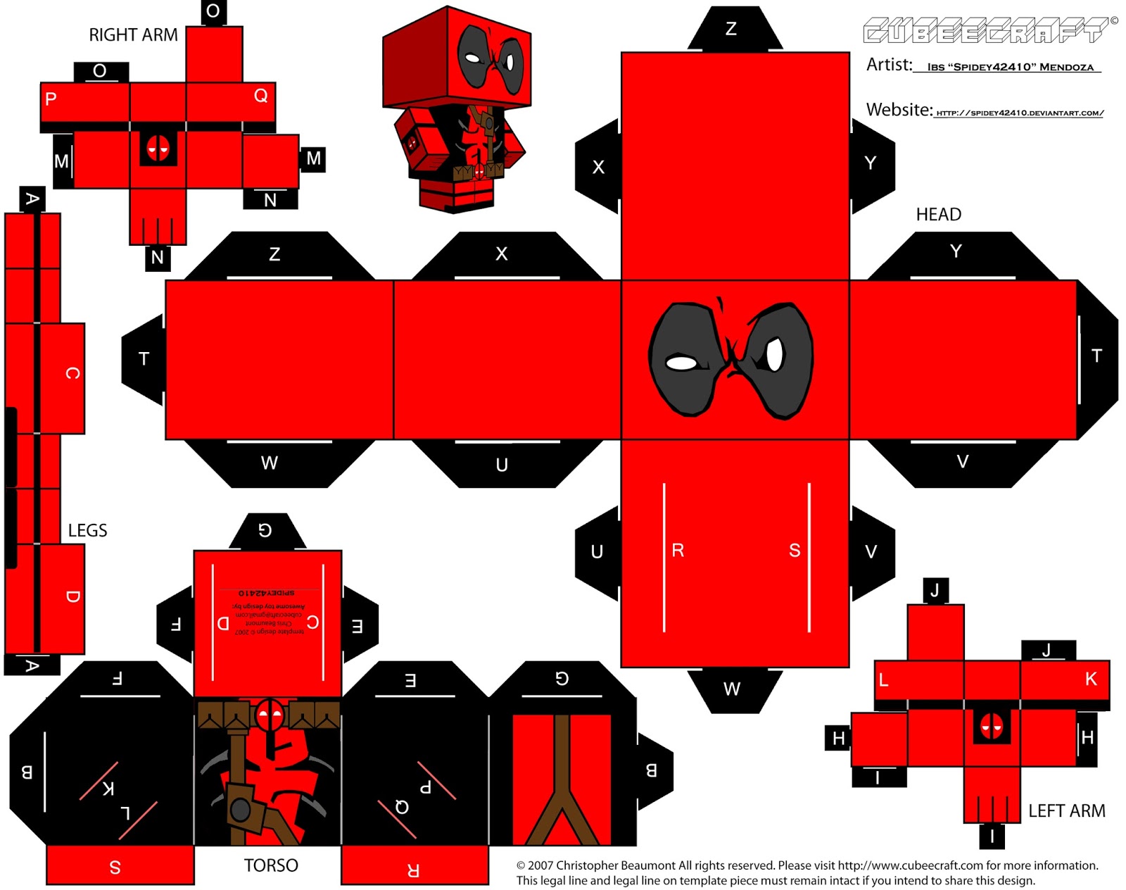 De cubeecraft y algo más: Cubeecraft Deadpool