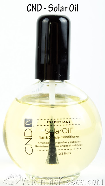 Valentine Kisses: CND Solar Oil - pics, before & after, review