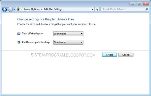 Tips Membuat Custom Power Management Plan - Sistem Program