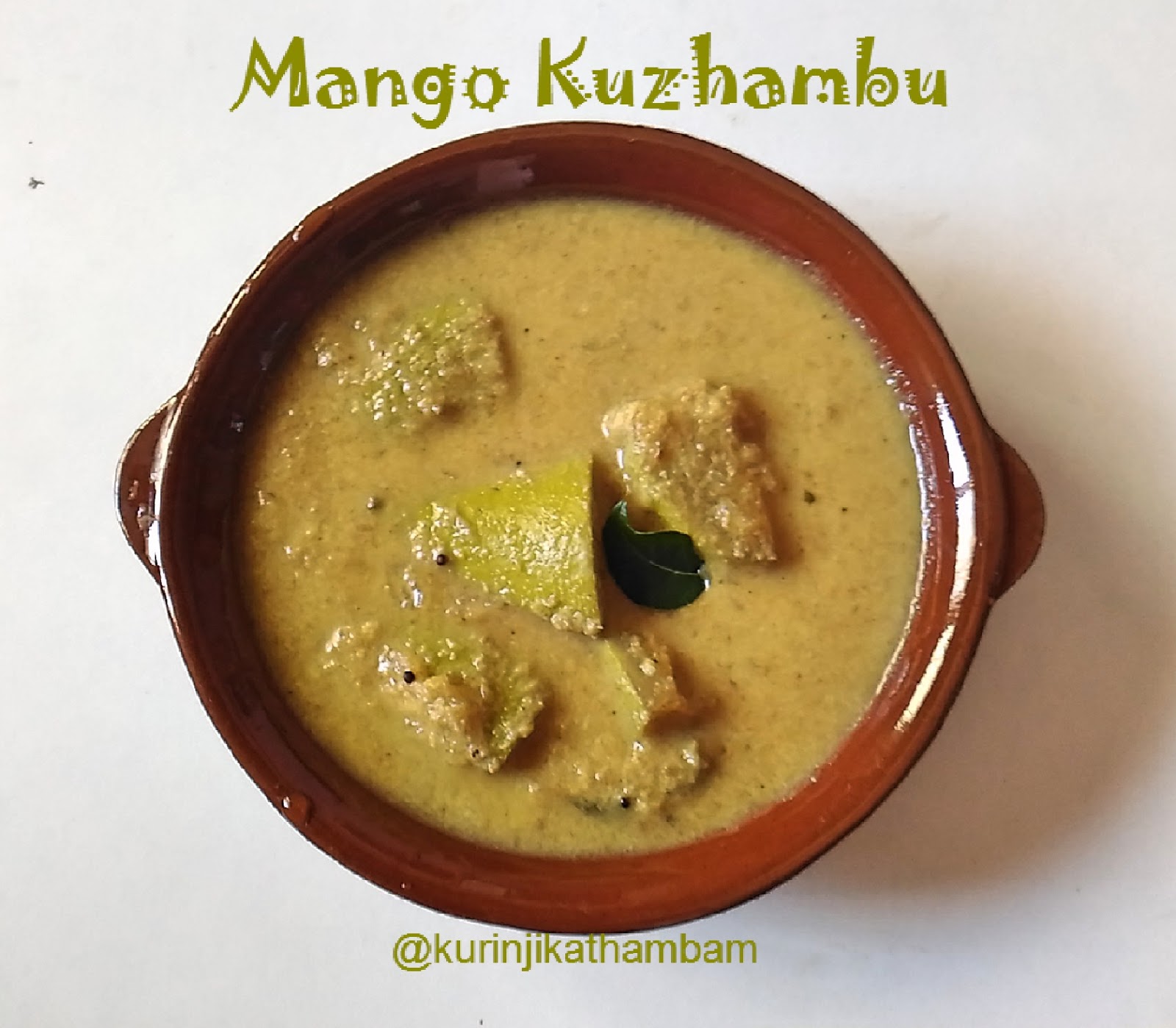 Mango Kuzhambu ~ Kurinji Kathambam
