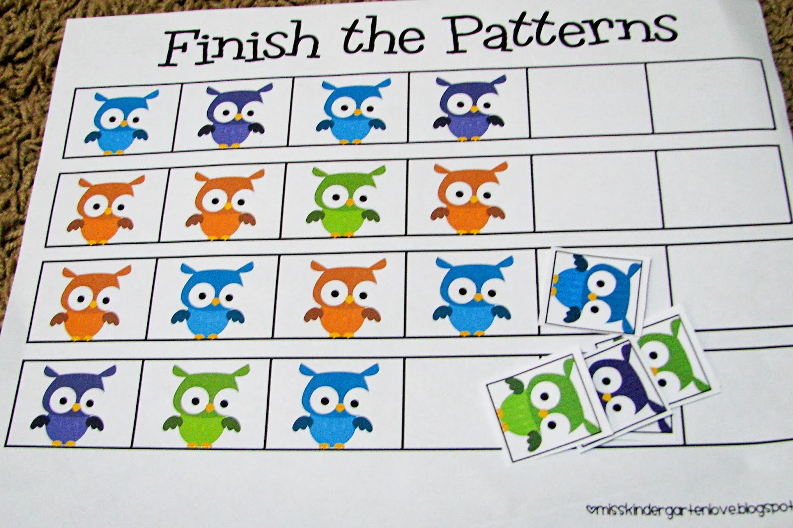 Mommy's Little Helper: Owls Preschool Theme