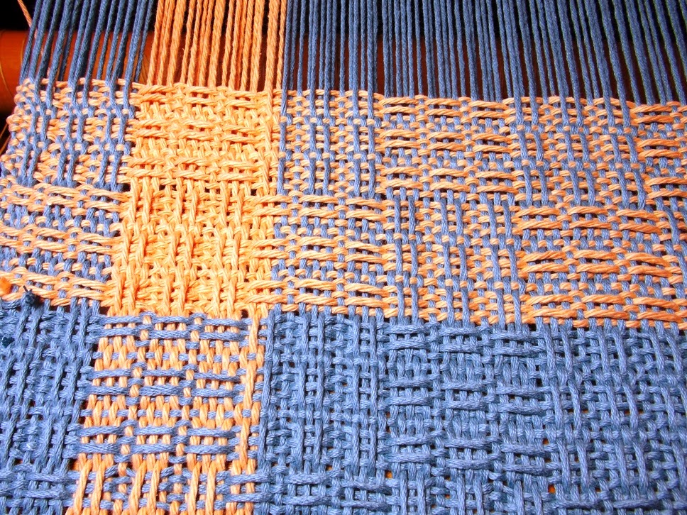 WEAVING FOR FUN: Swedish Lace - pink and blue