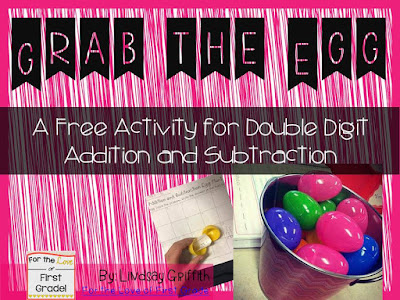 For the Love of First Grade: Grab the Egg FREEBIE