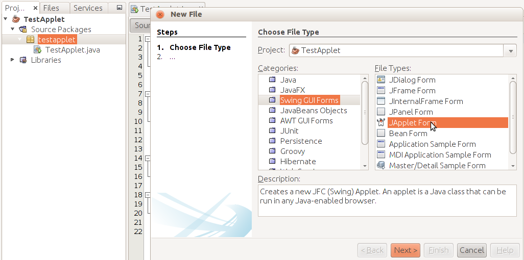 Dystopian Code Designing Applets With The Netbeans Gui Designer