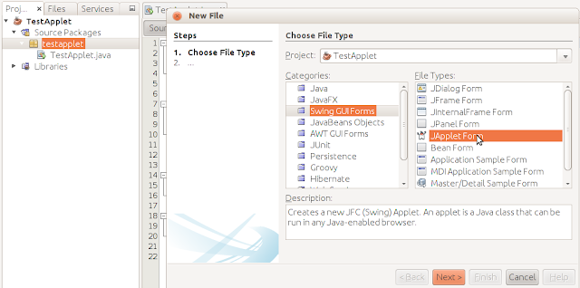 Dystopian Code: Designing Applets with the Netbeans GUI Designer