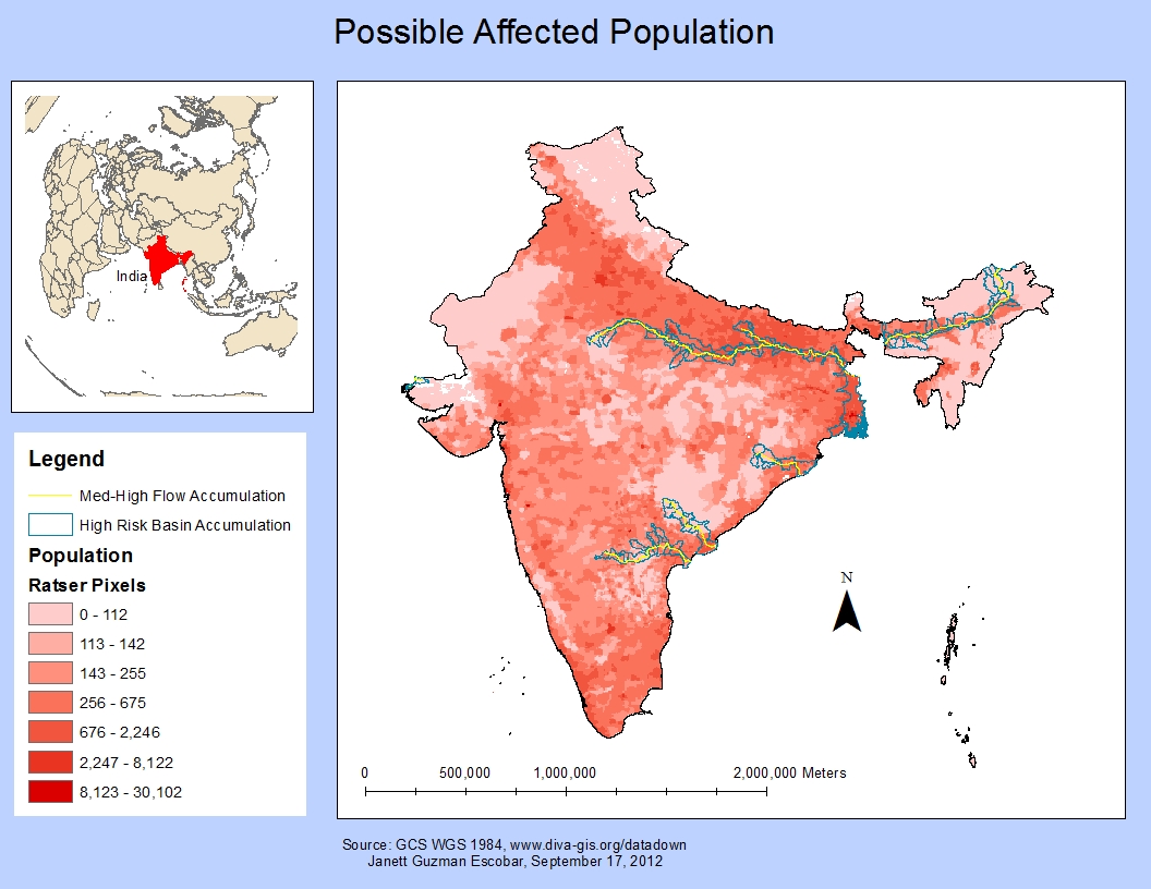 GIS Labs & Research Projects: Assessing Flood Risk Zones in India