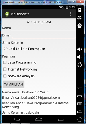 PONDOK TUGAS: Tutorial Membuat Aplikasi Android Untuk Input Biodata