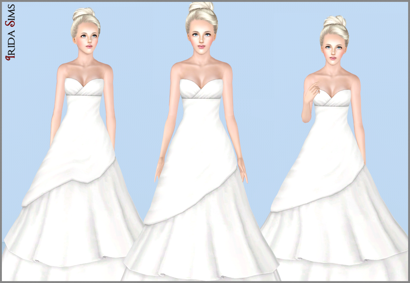 My Sims 3 Blog: Wedding Dress 19 by Irida Sims