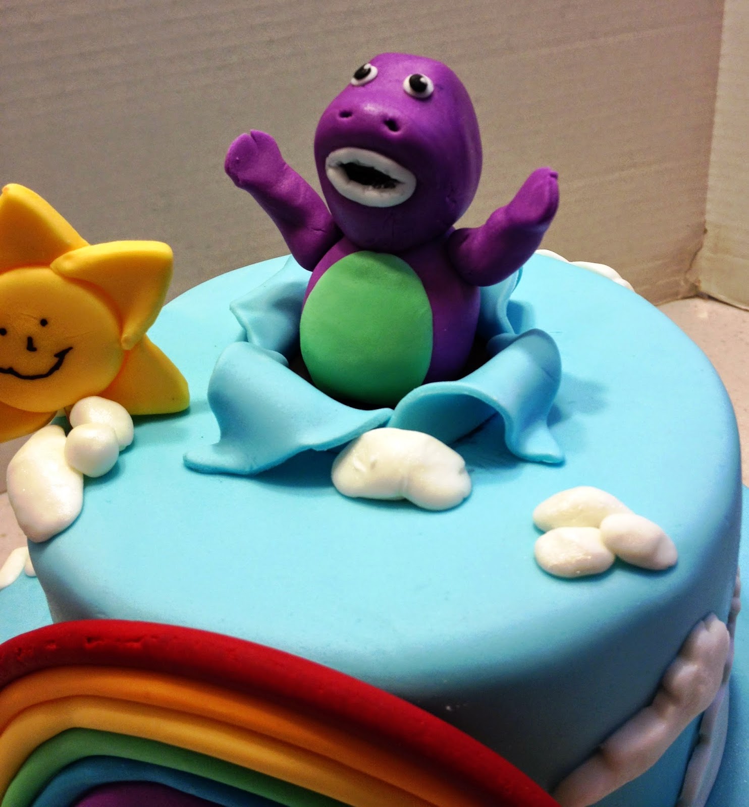 MaryMel Cakes: Izzie's 2nd Birthday - Barney