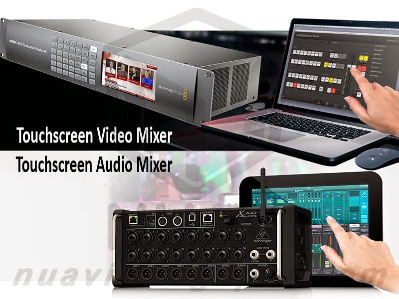 stasiun pemancar tv sekolah kampus komunitas: Touchscreen Digital Mixer