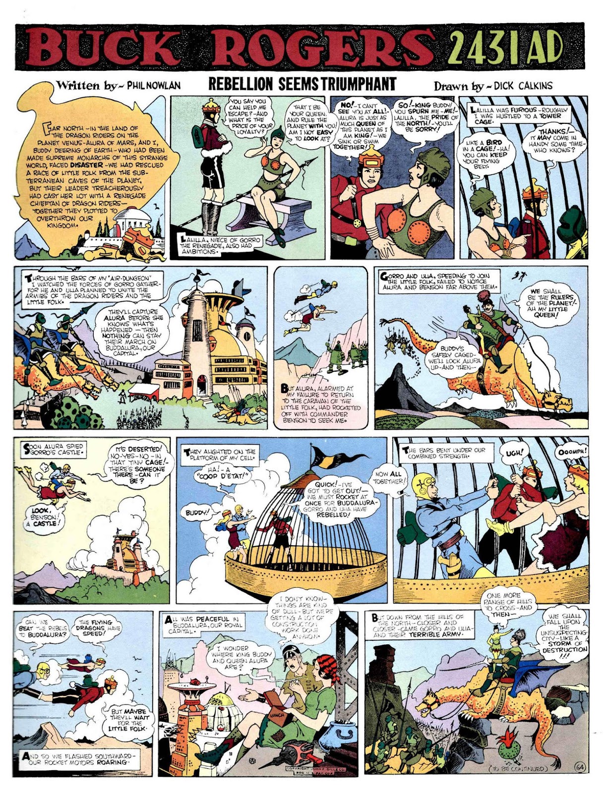 Hairy Green Eyeball 3: BUCK ROGERS — Sunday comic strips 1931 "Marooned ...