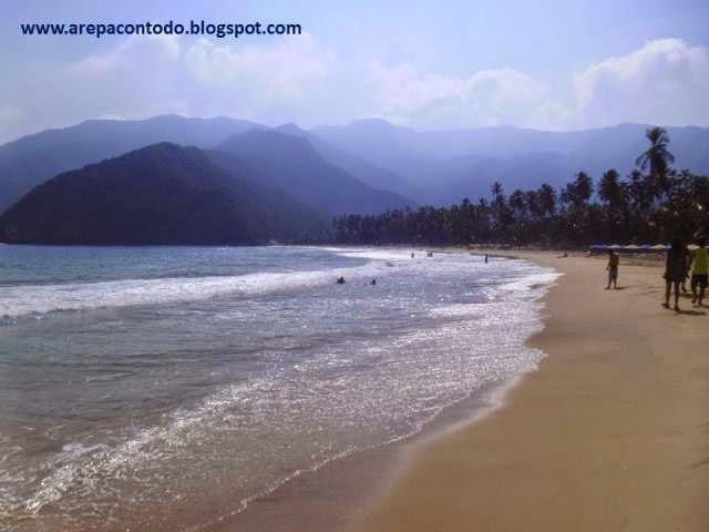 Arepa con Todo: Playa Grande, Choroní