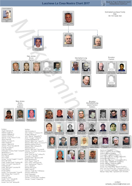 Current Leadership Charts of the Five Families ~ Five Families of New ...