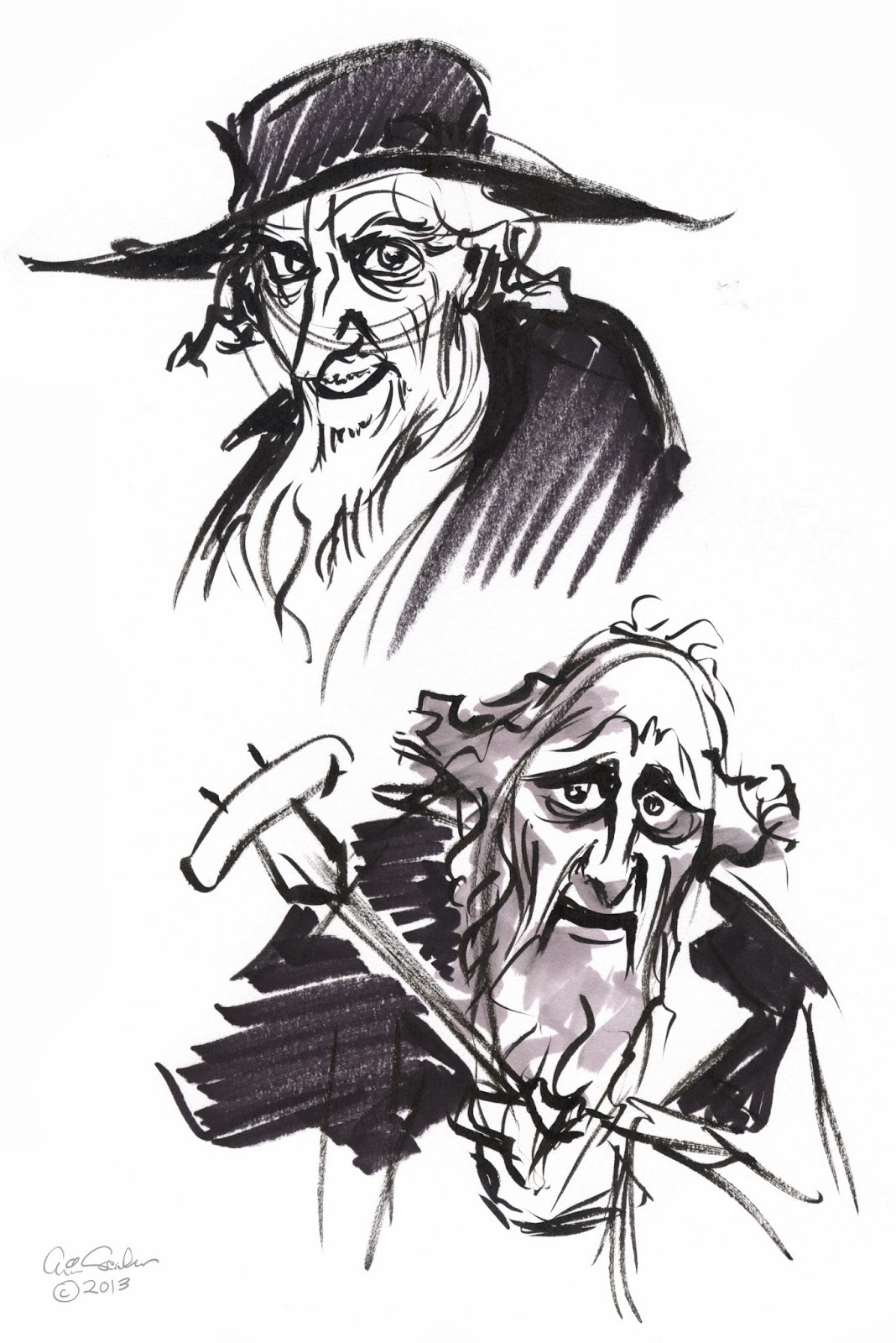 The Ol' Sketchbook: Ron Moody as Fagin
