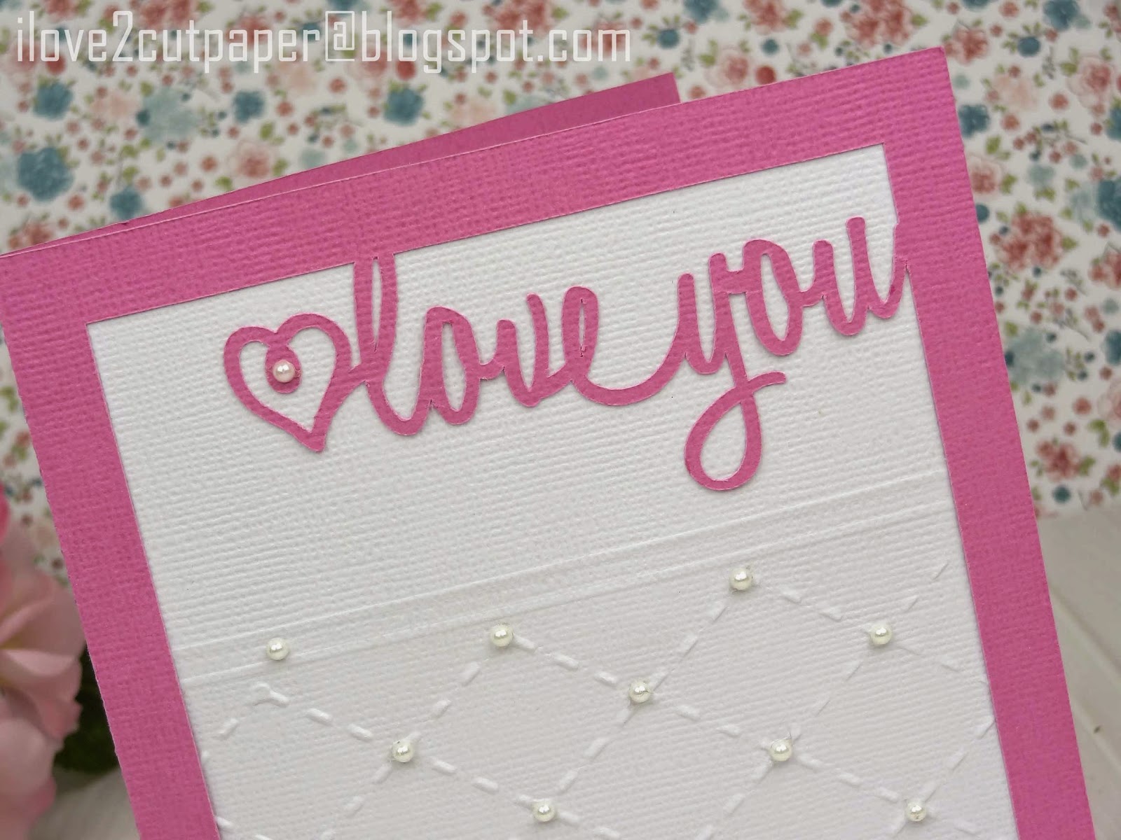 i love 2 cut paper: Framed Salutation Cards