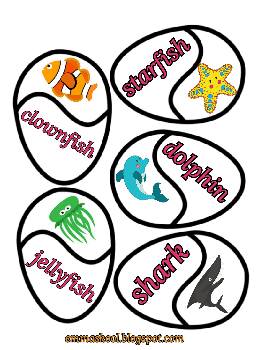 Vocabulary activity (animals cut and paste puzzle )