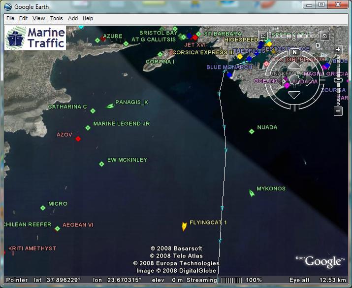In a nutshell: Tracking Vessel Positions Online